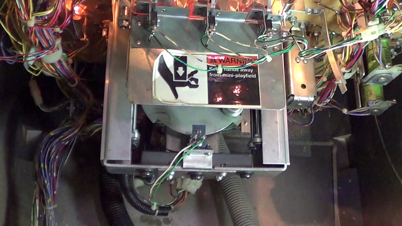 Doctor Who Pinball Elevator mod 2, Testing 3, inside cabinet - YouTube