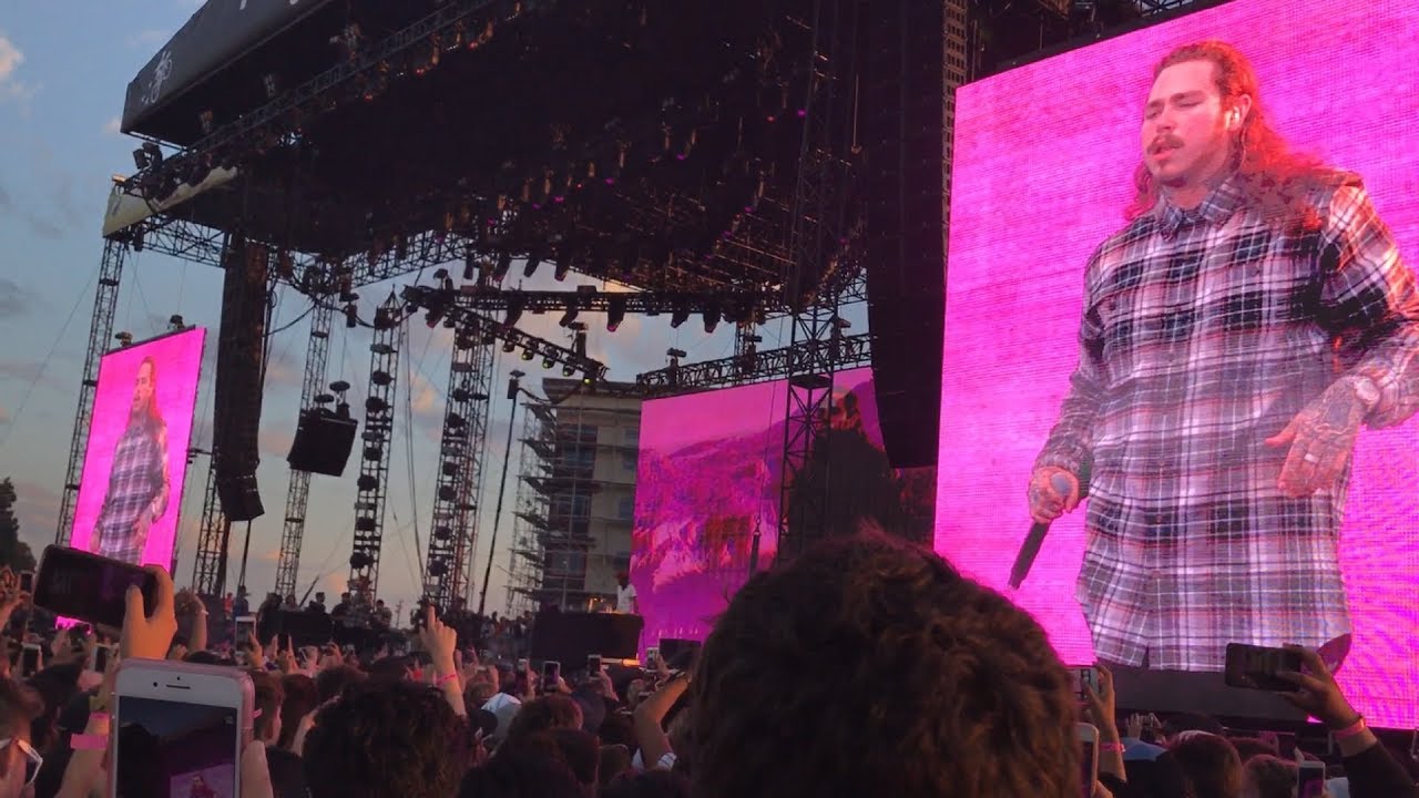 POST MALONE- I FALL APART (LIVE) - YouTube