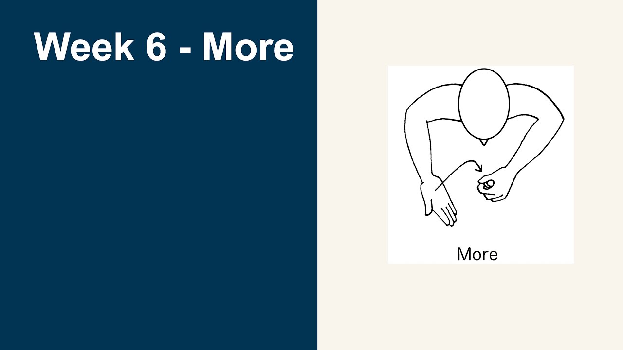 Sign of the Week - Week 6 More - YouTube