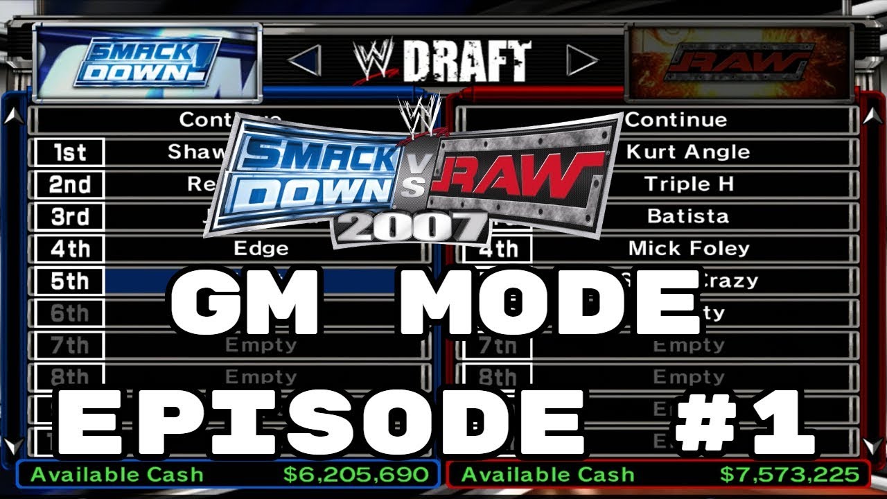 WWE HAS HIRED ME AS THE NEW GM! - Smackdown Vs. RAW 2007 GM Mode ...