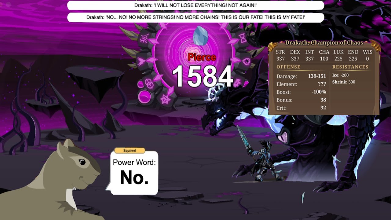 DragonFable | Drakath, Champion of Chaos | Icebound Revenant ...