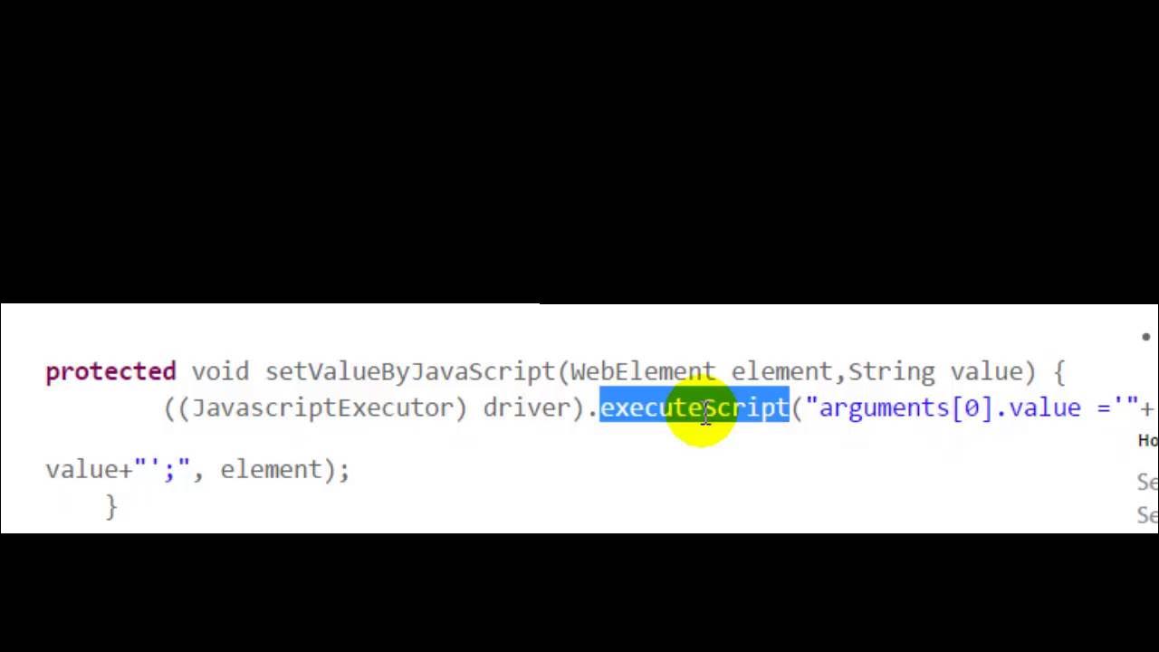 Enter data in edit box using java script in Selenium Webdriver - YouTube