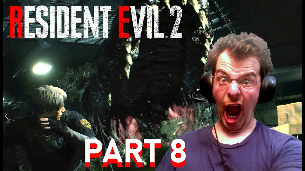 RESIDENT EVIL 2 REMAKE walkthrough PART 8 - Sewer Entrance (GIANT ...