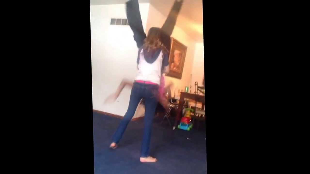 Cool acro stunt for 2 people! - YouTube