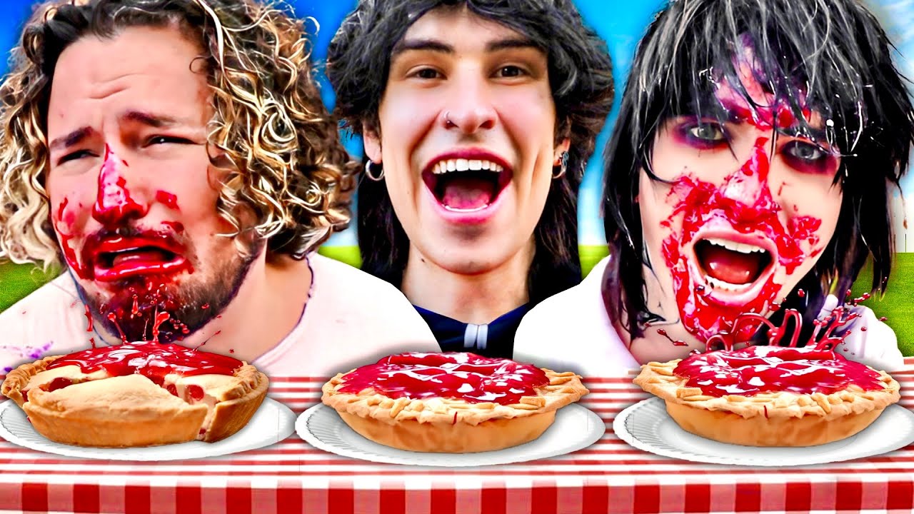 I Hosted A PIE EATING Contest.. - YouTube