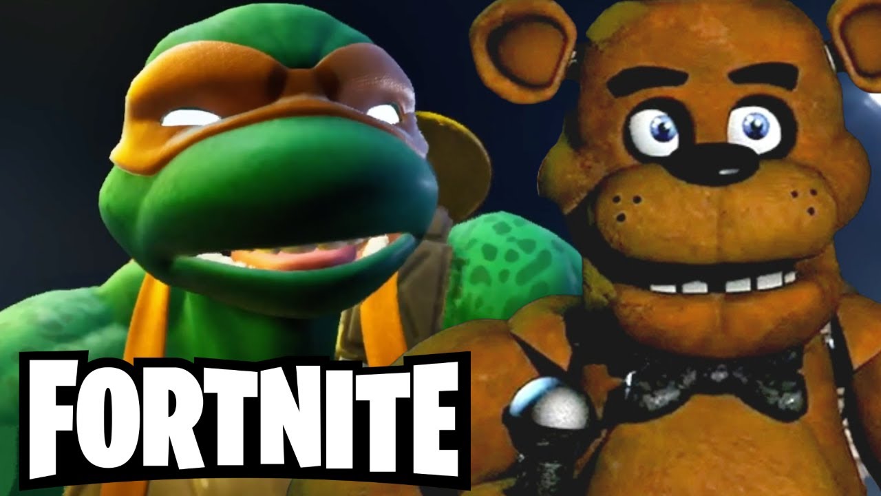 FNAF X FORTNITE - NINJA TURTLES AT FAZBEAR PIZZA ! || Fortnite Gameplay ...