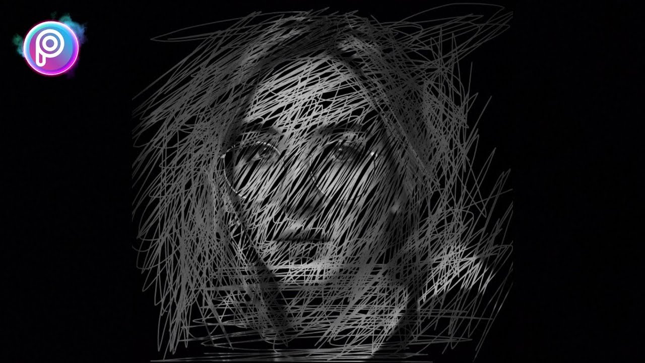 How to make Scribble art on Picarts | Jc Editing - YouTube