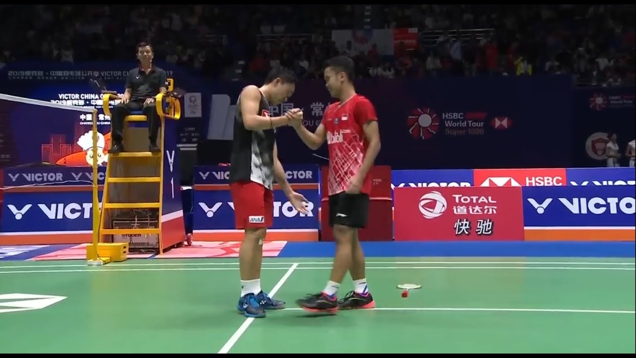 Kento MOMOTA vs Anthony Sinisuka GINTING BWF 2019 - YouTube