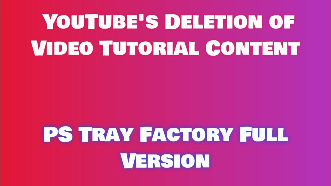 Easy Steps to Download & Free Install PS Tray Factory - YouTube