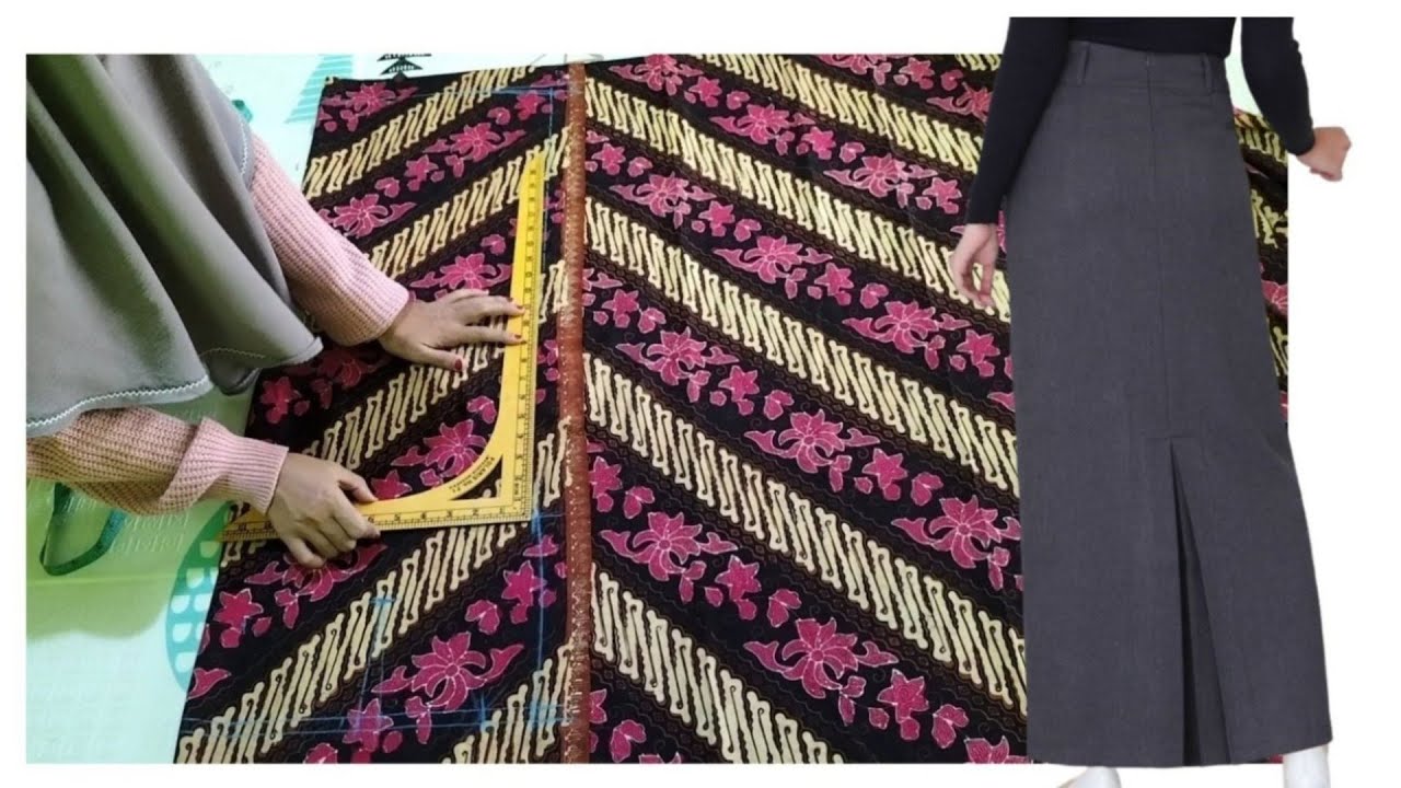 Pola Rok span lipit Belakang LANGSUNG DIKAIN FULL TUTORIAL.. - YouTube