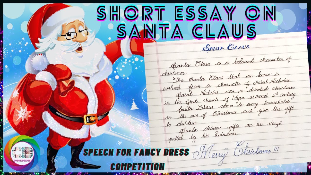 Short Essay on Santa Claus | 10 Lines on Santa Claus | Fancy Dress ...