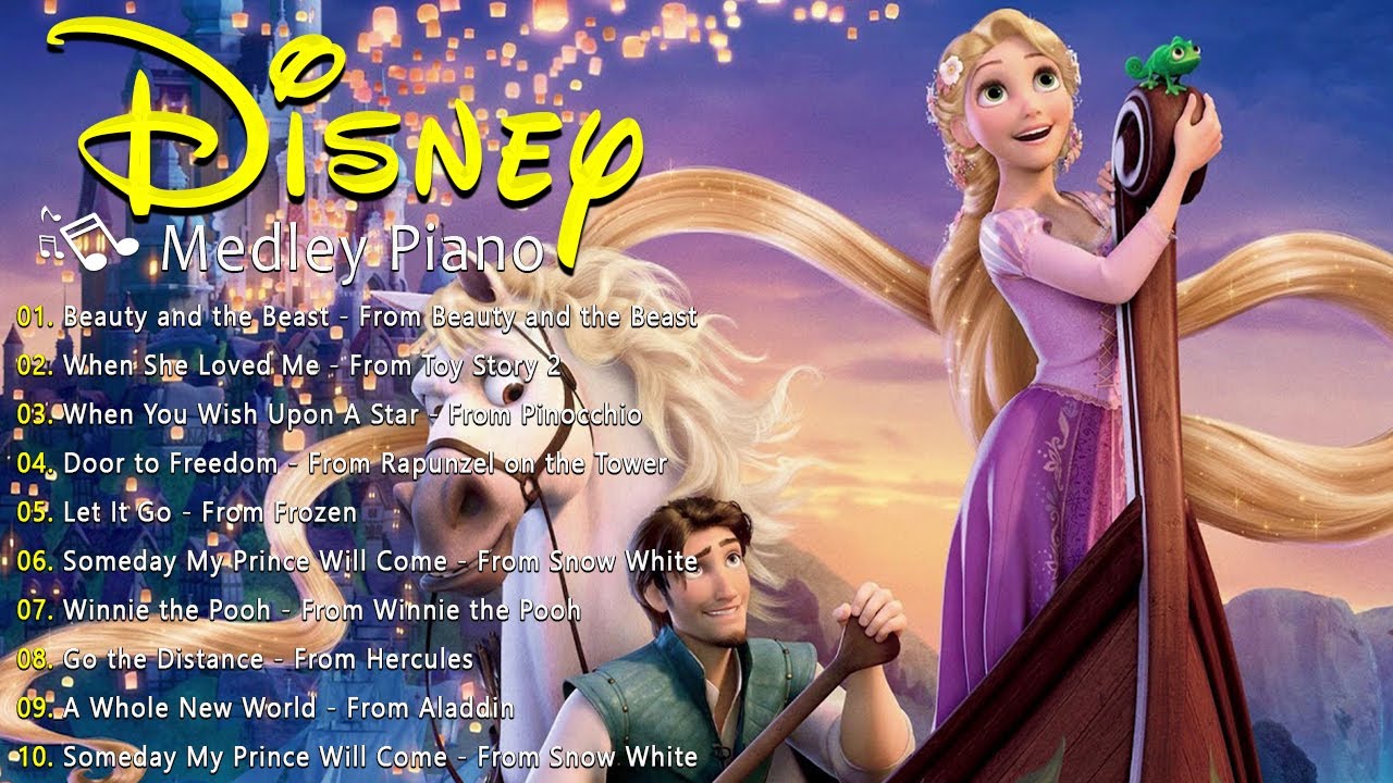 Disney Piano Music Collection 🍀 The Best Disney Relaxing Playlist ...