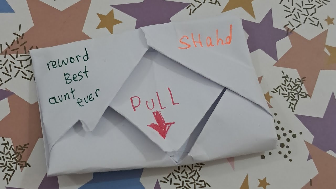 how to make cute surprise craft A4 paper and colors very easy and fun ...