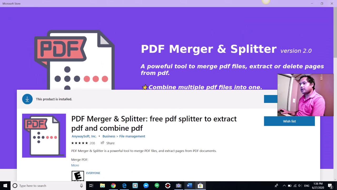 Insert, delete, split and merge pdf pages in PDF files - YouTube