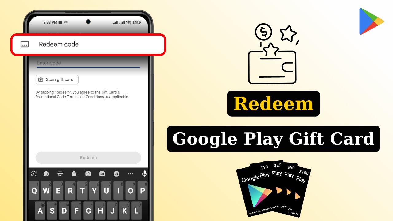 How To Redeem Google Play Gift Card on Android (Easy Guide) - YouTube