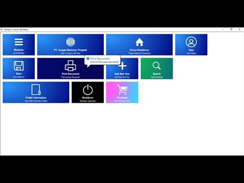 PowerBuilder Datawindow Tile Menu Updated! - YouTube