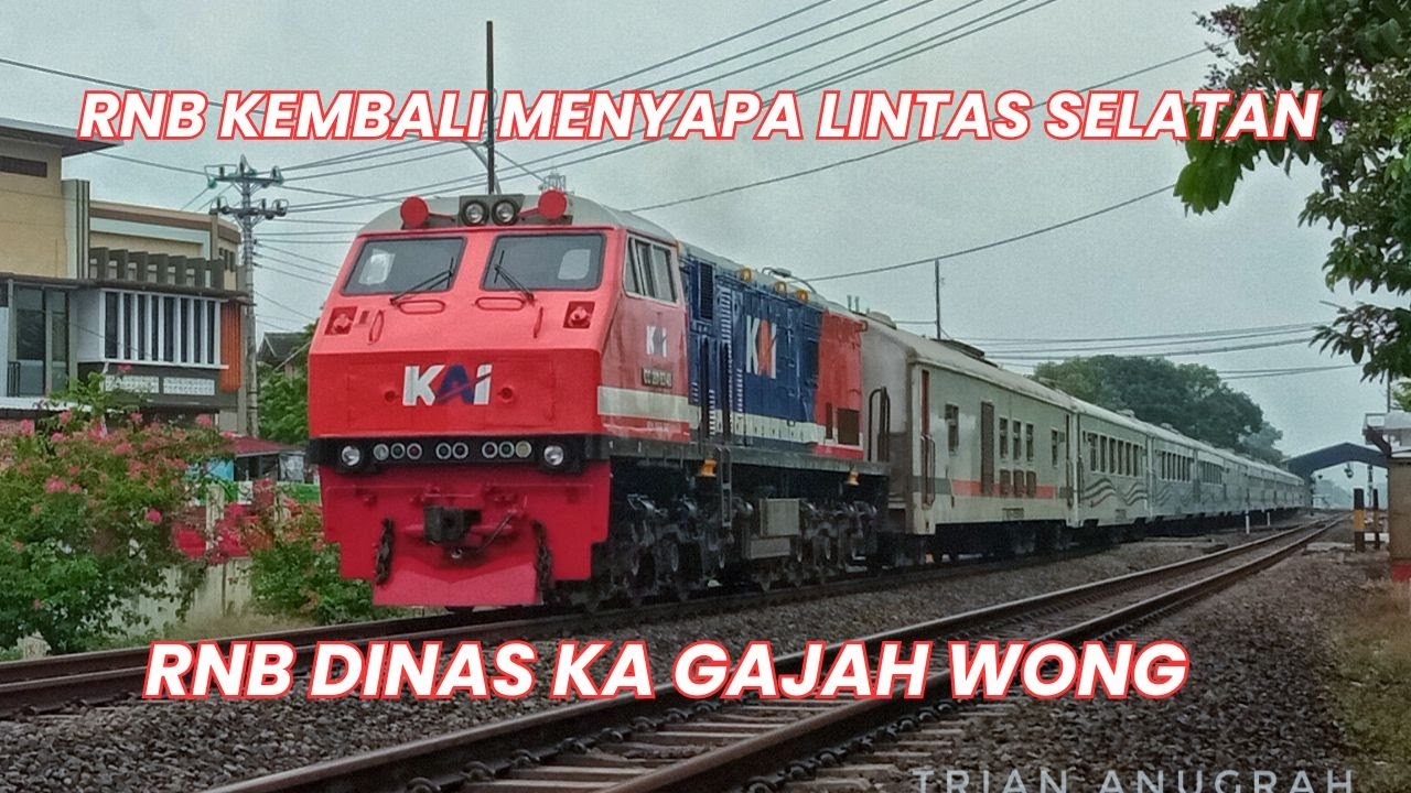 LOKOMOTIF RNB KEMBALI MENYAPA - KA Gajah Wong ditarik Lokomotif CC 201 ...