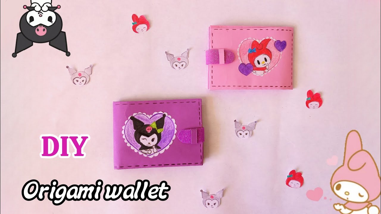 how to make a cute paper wallet | origami wallet| origami craft with ...