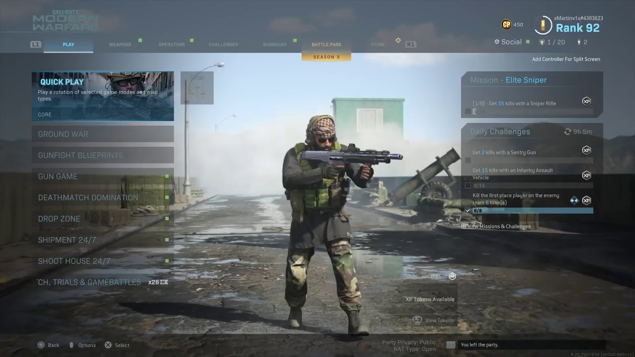 COD MW Multiplayer - xMartinv1x live broadcasting - YouTube