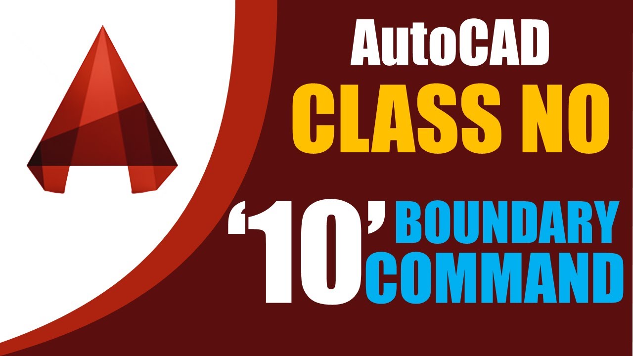 BOUNDARY COMMAND AUTOCAD CLASS NO 10 - YouTube