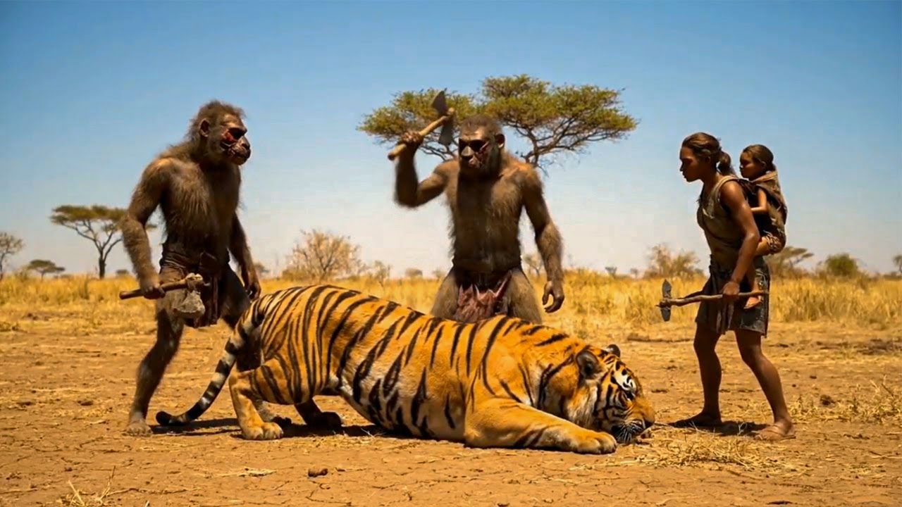 Primitive Humans vs Tiger – Survival of the Fittest. - YouTube