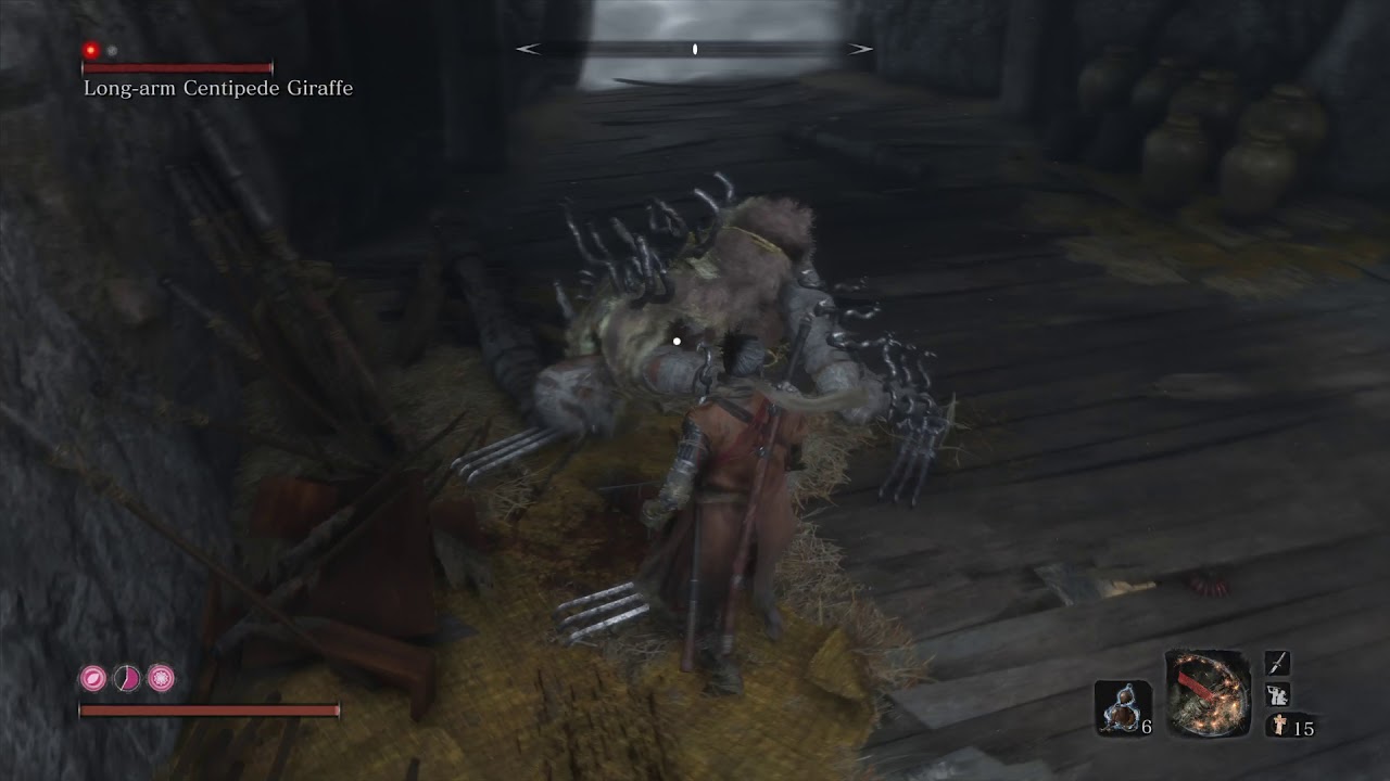 Sekiro Long arm Centipede Giraffe Mini Boss - YouTube