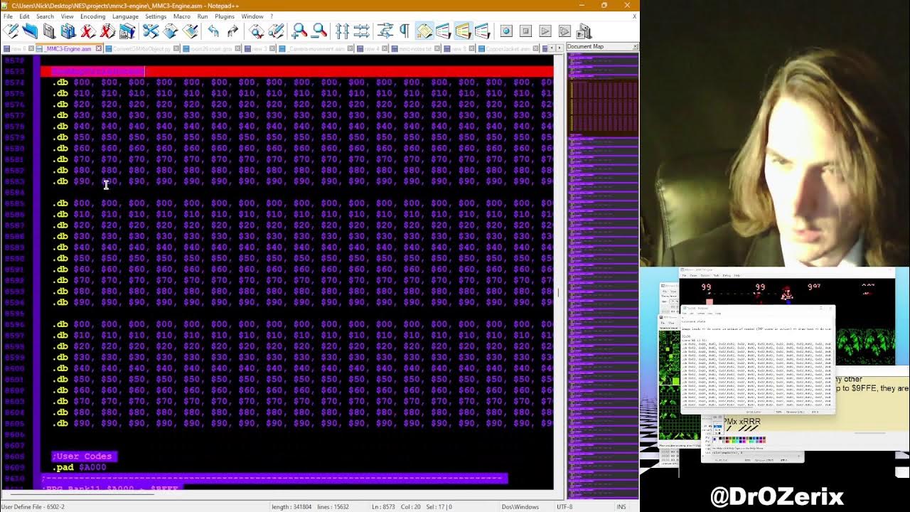 Assembly NES Dev Stream #23 - Thinking About Cutscenes - YouTube