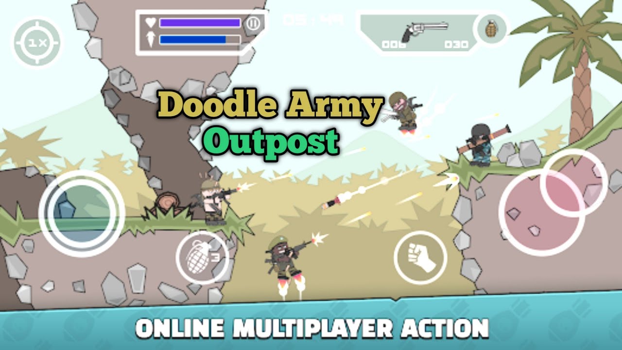 Mini Militia Doodle Army outpost map gameplay Mini Militia Doodle Army ...