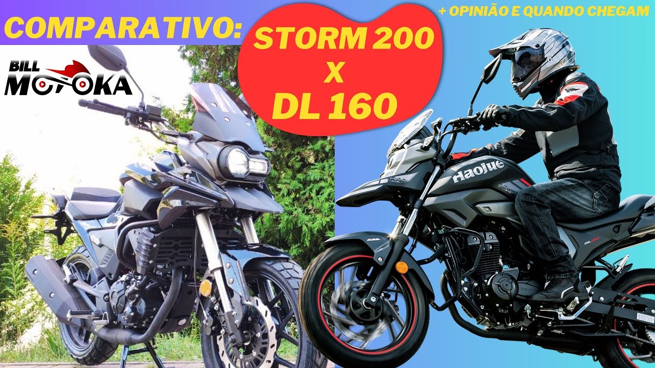 Haojue DL 160 ou STORM 200 Shineray/Lifan? Qual levar pra casa? Qual ...