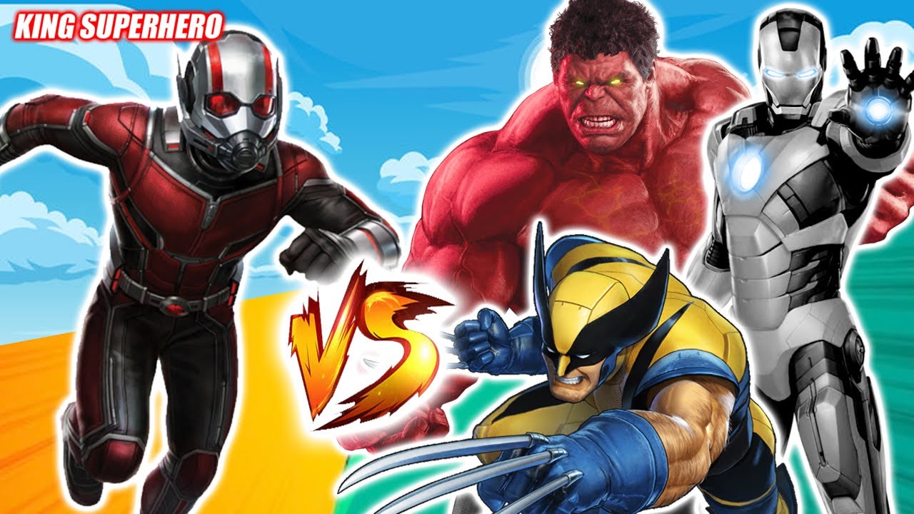 ANT MAN VS RED HULK, SUPERIOR IRON MAN AND WOLVERINE‼️THE AVENGERS ...