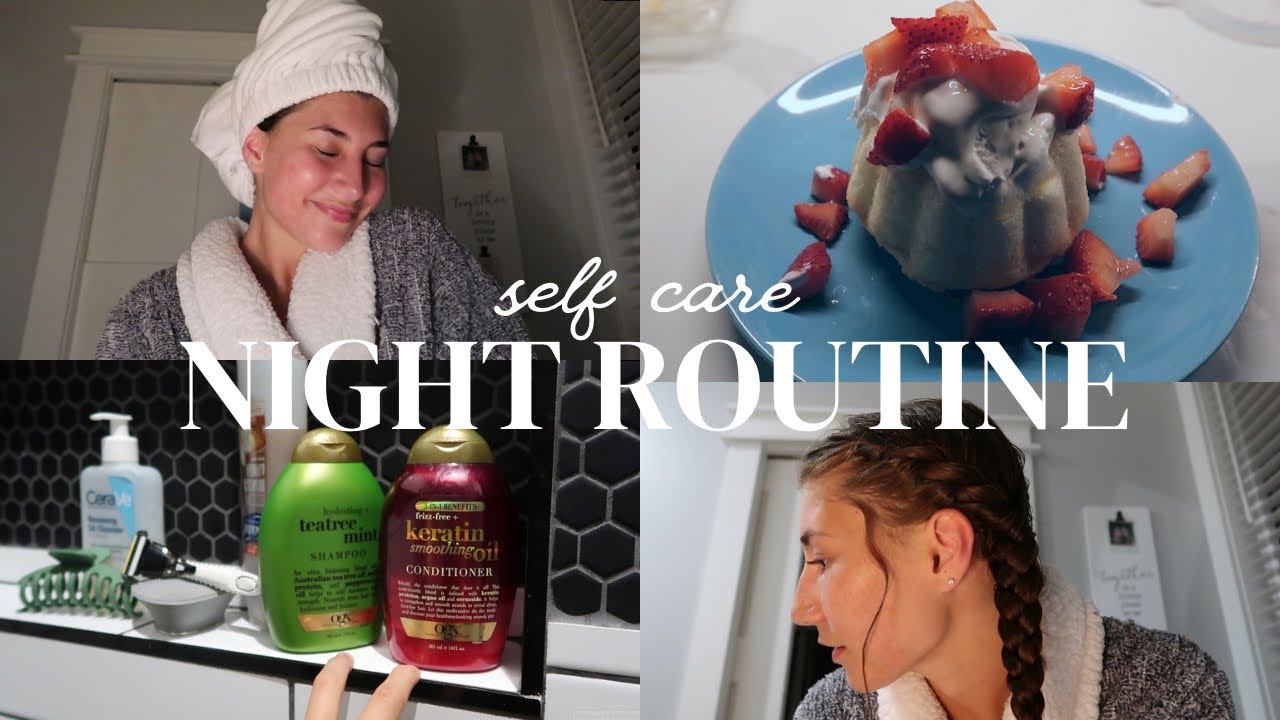 SELF CARE NIGHT ROUTINE // updated skincare, shower products, how I ...