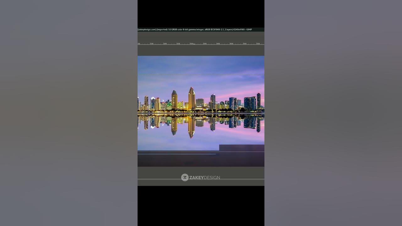 How to add Reflection in GIMP #shorts #gimptutorial - YouTube