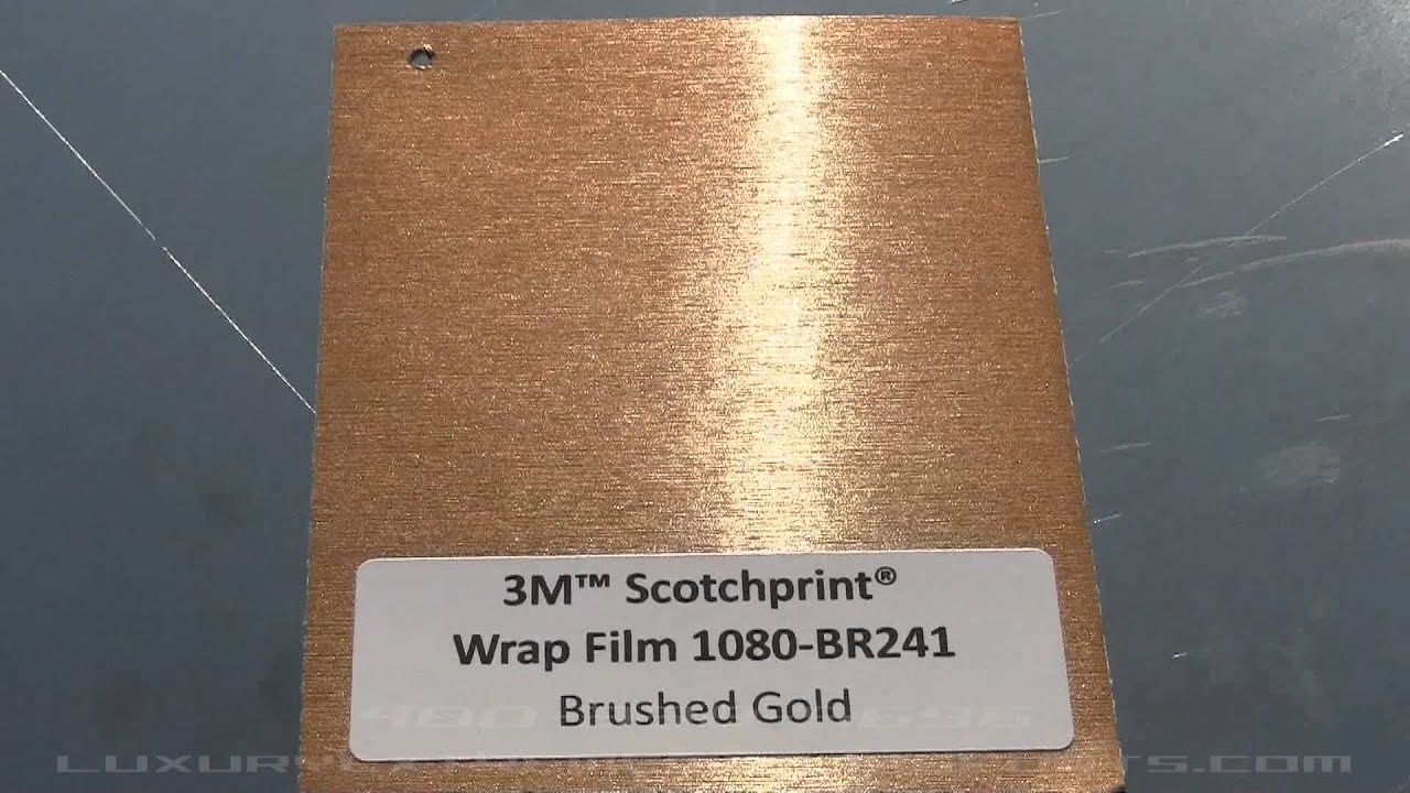 Brushed gold vinyl 3m - YouTube