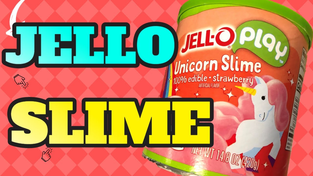 Jello Play Unicorn Strawberry Edible Slime - Ella & Nissa - YouTube