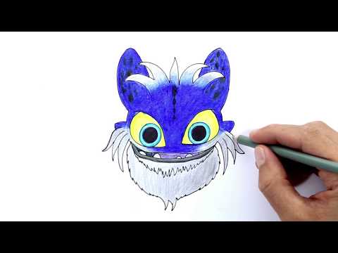 Toothless transform to Abominable Yeti | Drawing and Coloring HTTYD