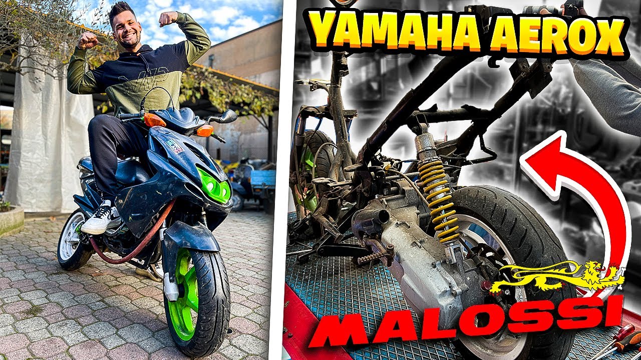 Da ROTTAME a TROFEO 🏆YAMAHA AEROX MALOSSI 94cc EP.1 - YouTube