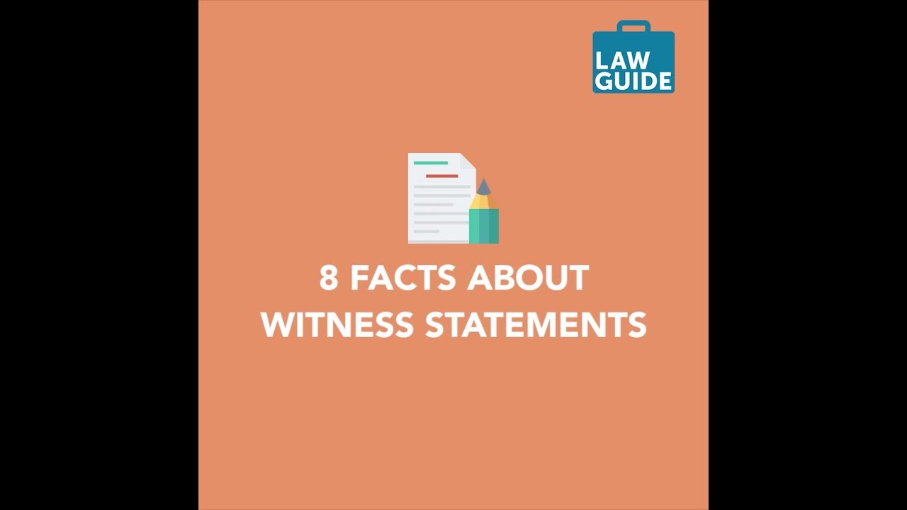 Criminal Law - Witness Statements - YouTube