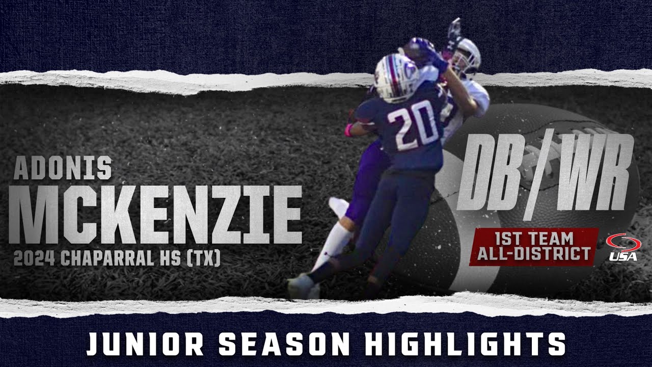 2024 Adonis McKenzie | 5'9" - DB/WR | Junior Season Highlights - YouTube