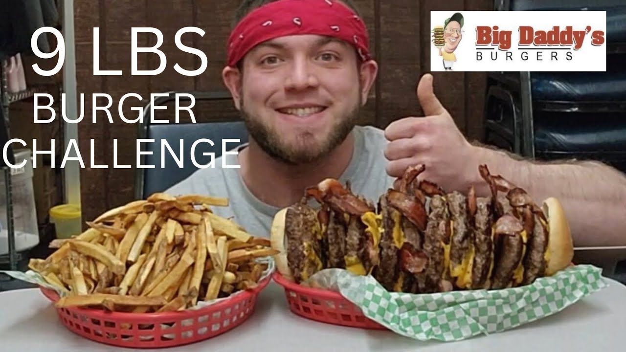 9LBS BURGER CHALLENGE. BIG DADDY'S!!! - YouTube