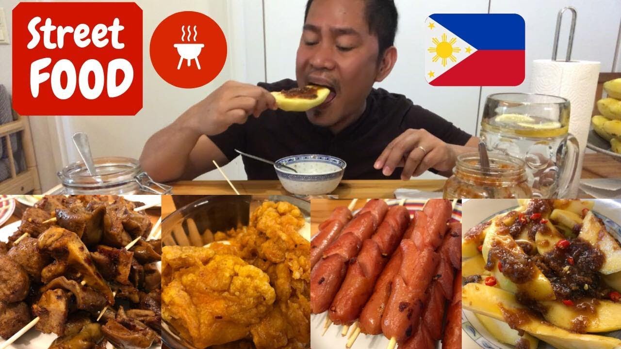 Pinoy Street Food! ISAW! TOKNENENG! MEATBALLS! HOTDOGS! MANGGA AT ...