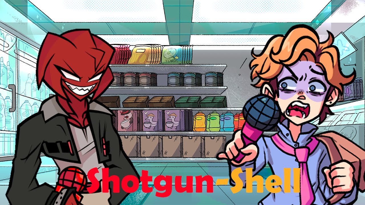FNF Shotgun-Shell but it's Aldryx and Senpai - YouTube
