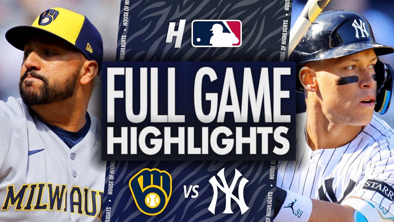 Milwaukee Brewers vs New York Yankees - FULL GAME HIGHLIGHTS | March 29 ...