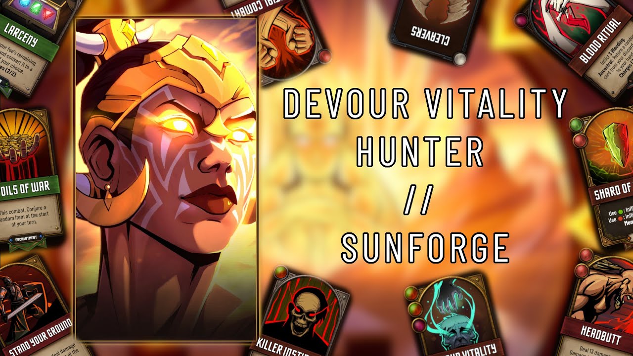 Dawncaster - 🧛‍♀️ Devour Vitality Hunter 🧛‍♀️ // Full Sunforge Run ...
