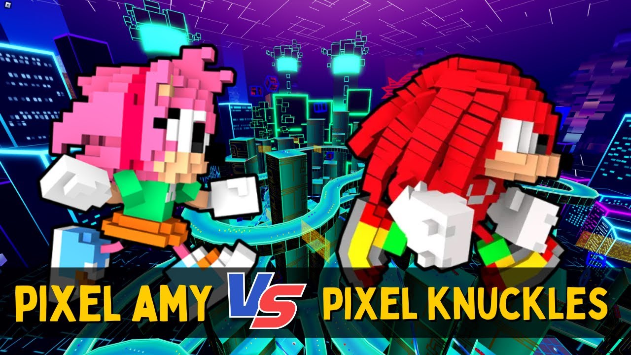 Classic Pixel Knuckles Vs Classic Pixel Amy - YouTube