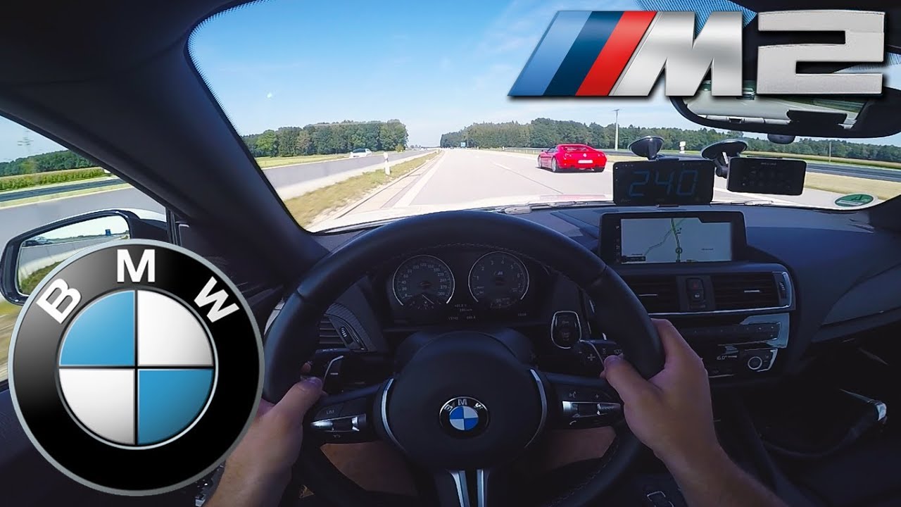 BMW M2 (370Hp) TOP SPEED on German Autobahn - YouTube