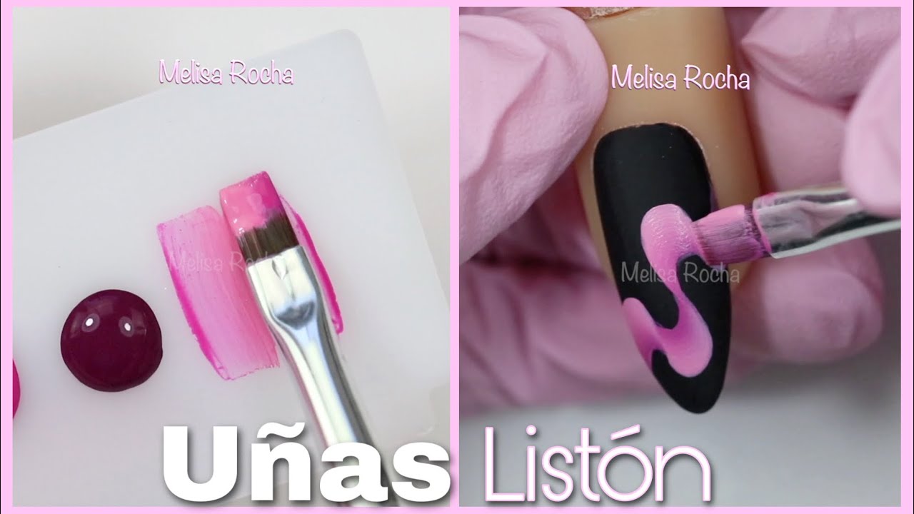 Ribbon Nail Art 💅🏼 - YouTube