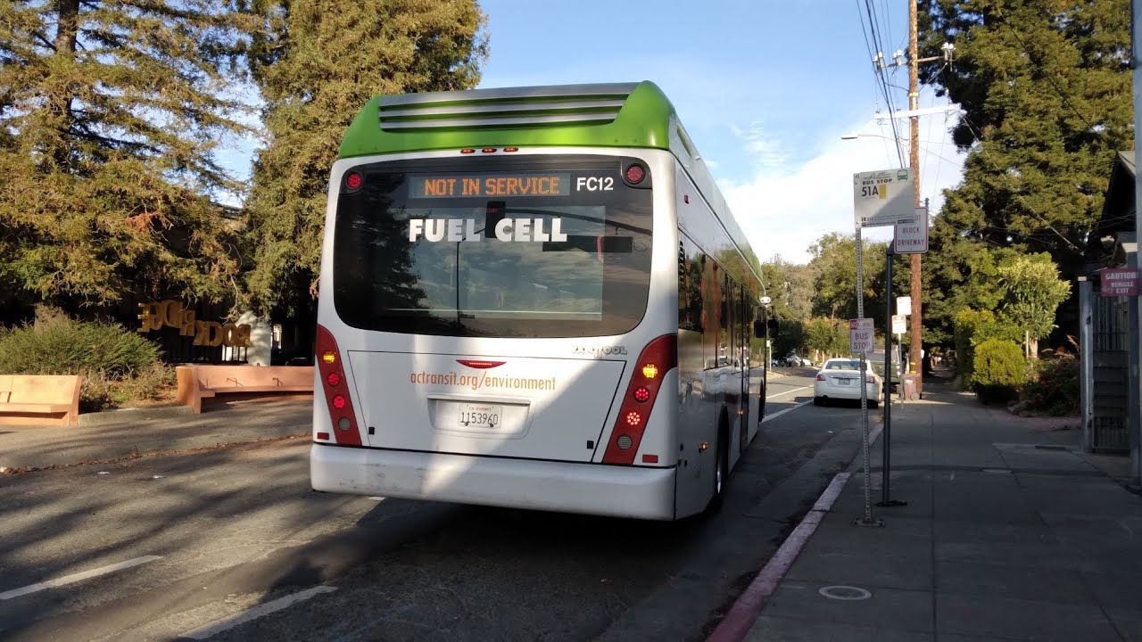 AC Transit 2010 Van Hool A300L FC FC12 on Line 51A - YouTube