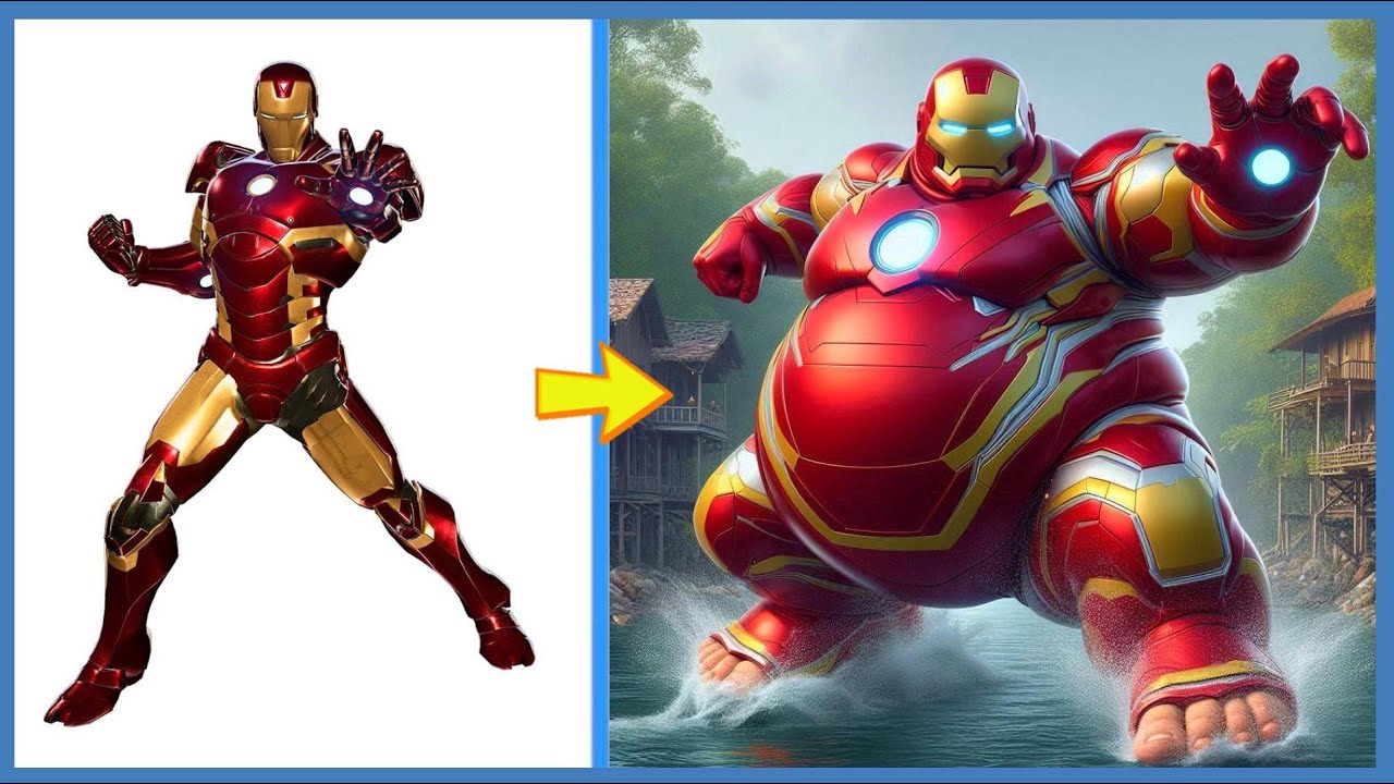 SUPERHEROES as OBESE 💥 MARVEL & Dc - YouTube