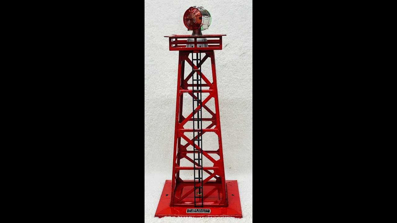394 Rotary Beacon Tower: Red Metal (6+) SKU 5894 - YouTube