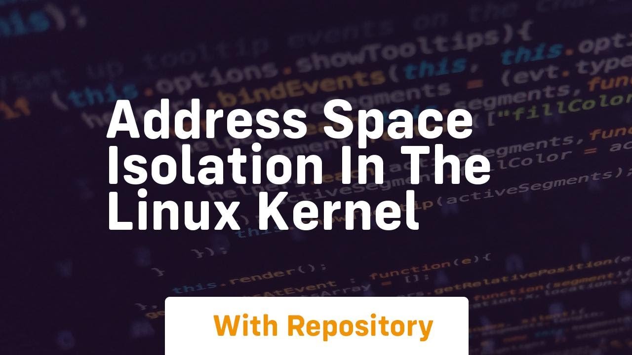 Address space isolation in the linux kernel - YouTube